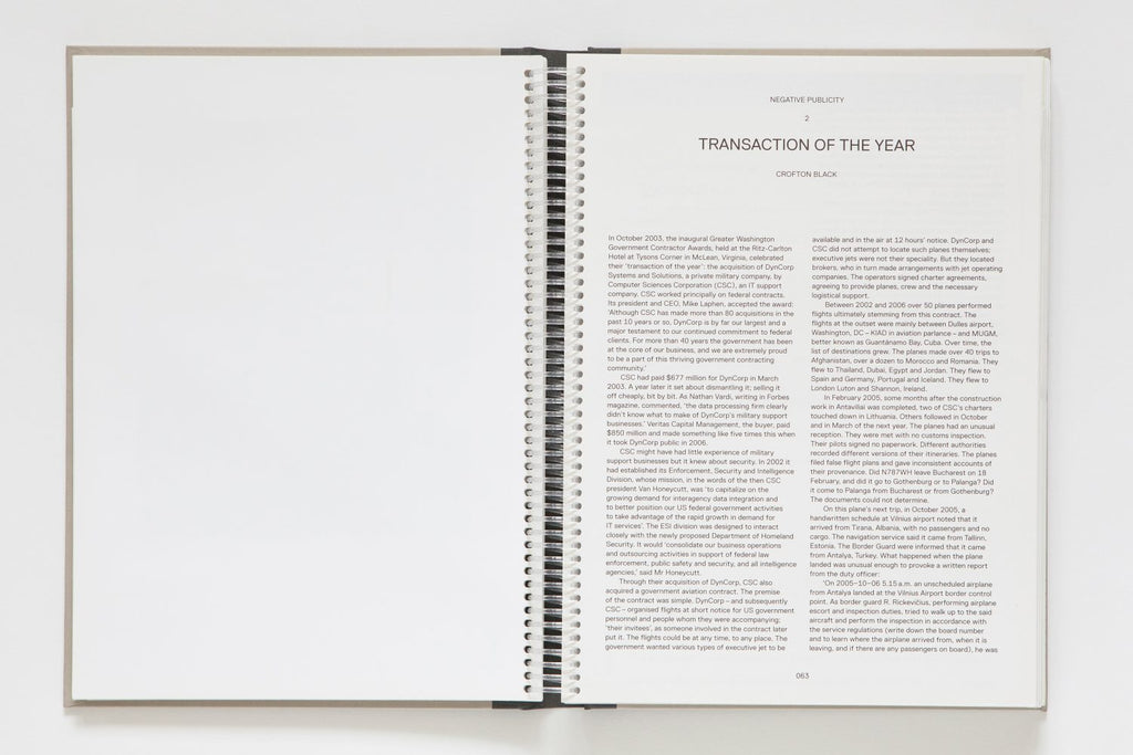 Negative Publicity: Artefacts of Extraordinary Rendition, Crofton Blac ...