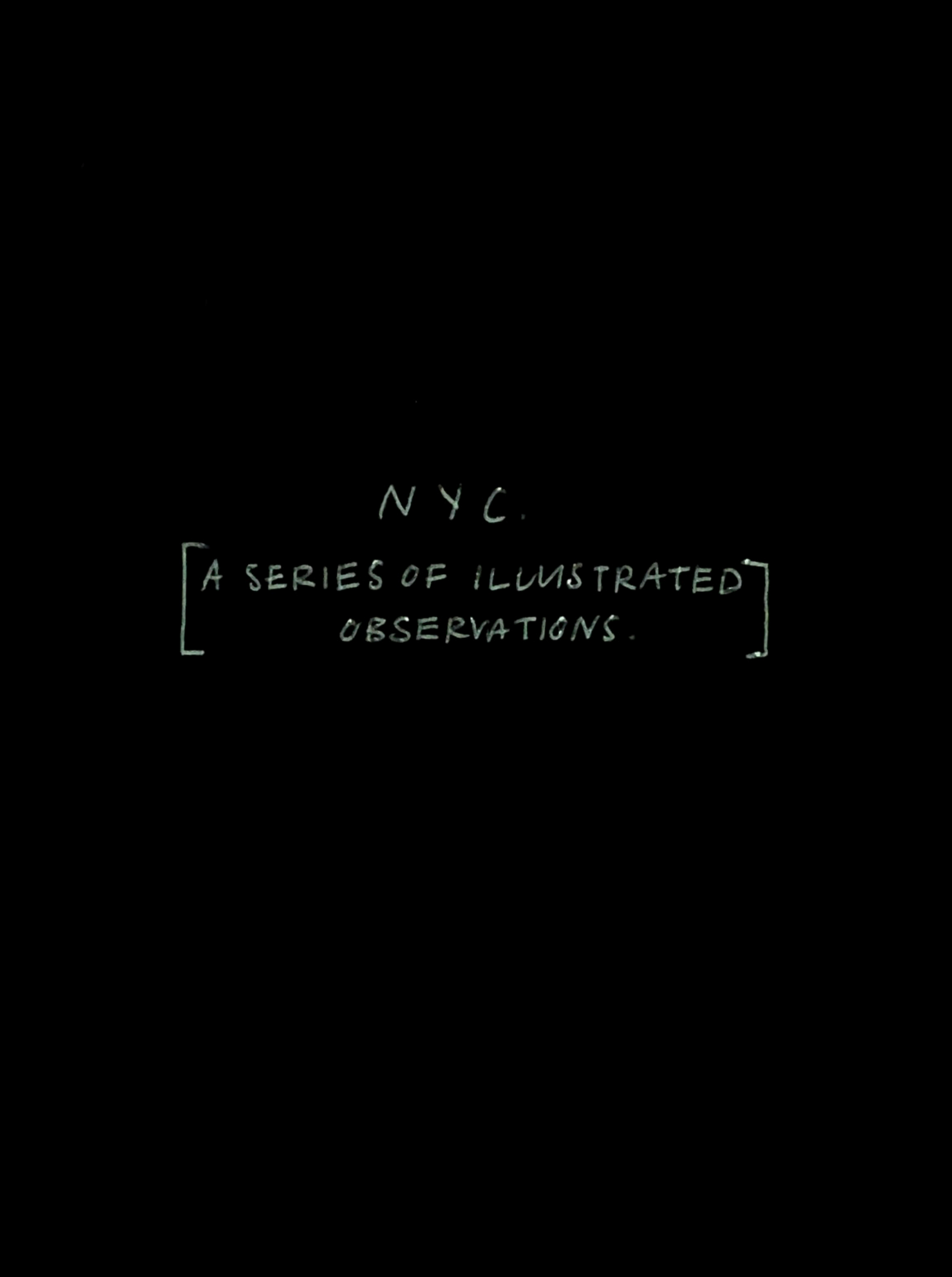 NYC (A Series of Illustrated Observations), Emily Naughton – The ...