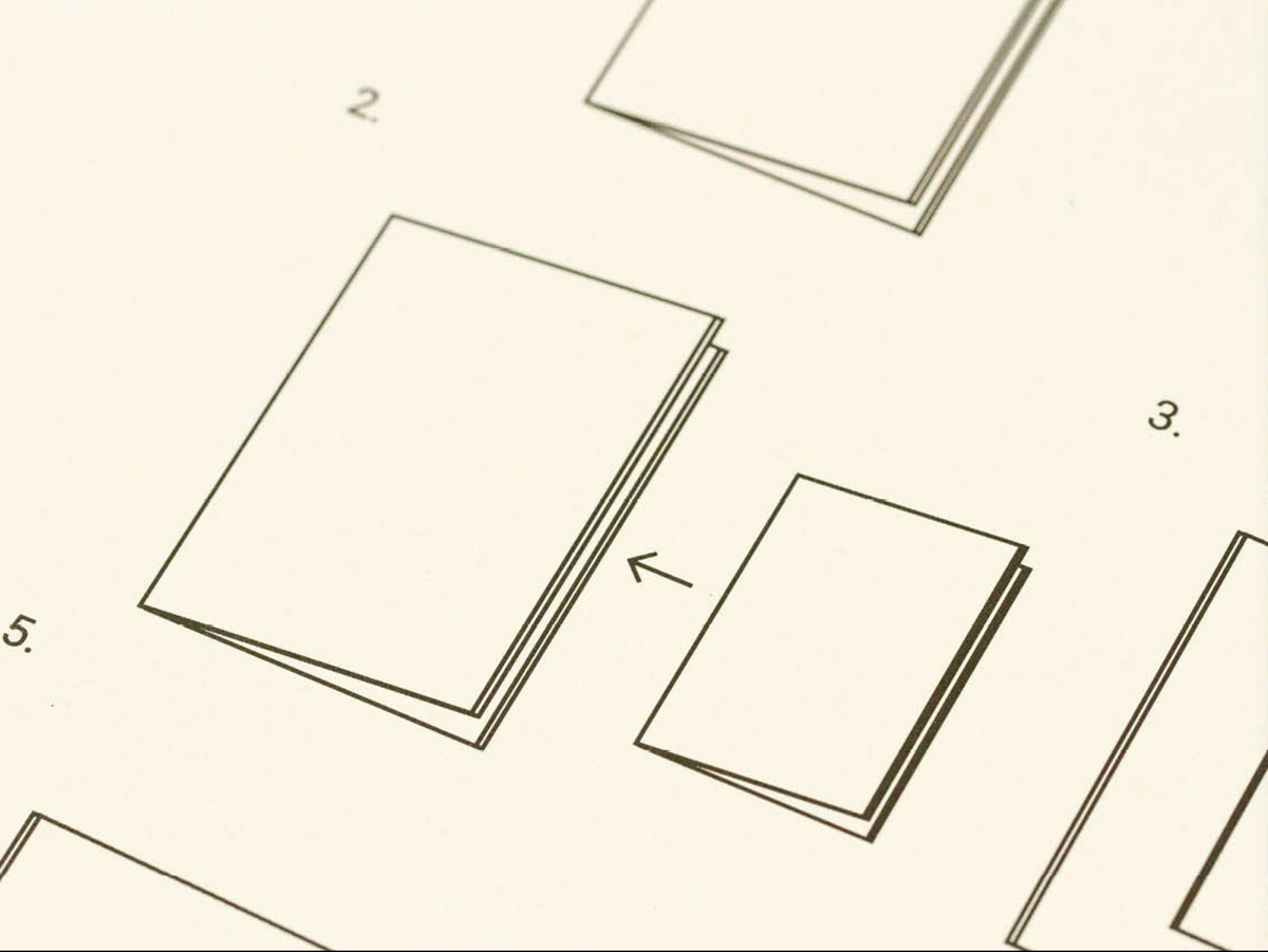 Zine Binding Guide, Lewis Bush – The Library Project